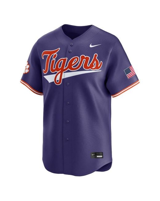 Nike Clemson Tigers College Limited Baseball Jersey in Blue for Men | Lyst