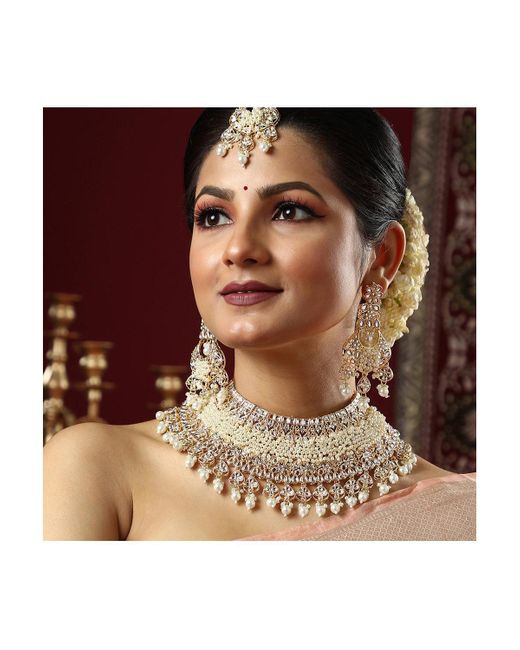 SOH The Begum Jewellery Set in White | Lyst