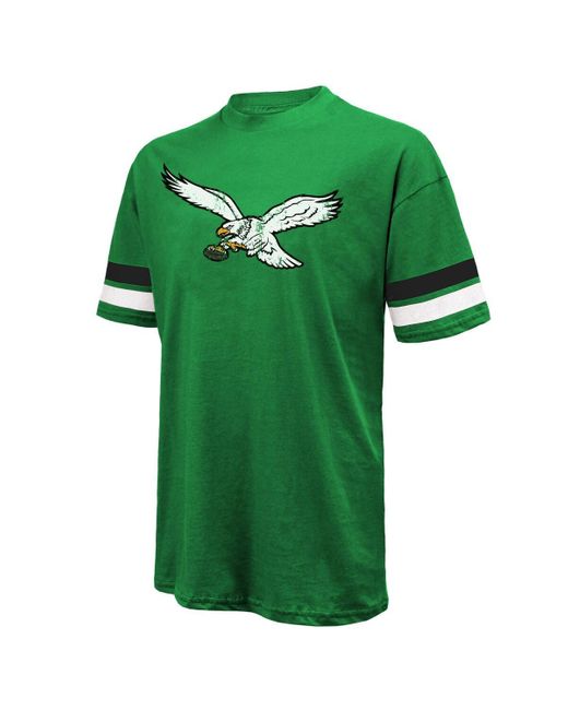 Majestic Threads Saquon Barkley Philadelphia Eagles Name Number Oversized T-shirt in Green for ...