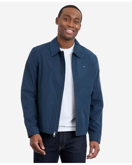 Tommy Hilfiger Wind Resistant Golf Long-sleeve Jacket in Blue for Men ...