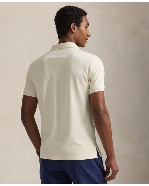 Polo Ralph Lauren Classic-fit Stretch Mesh Polo Shirt in Natural for ...