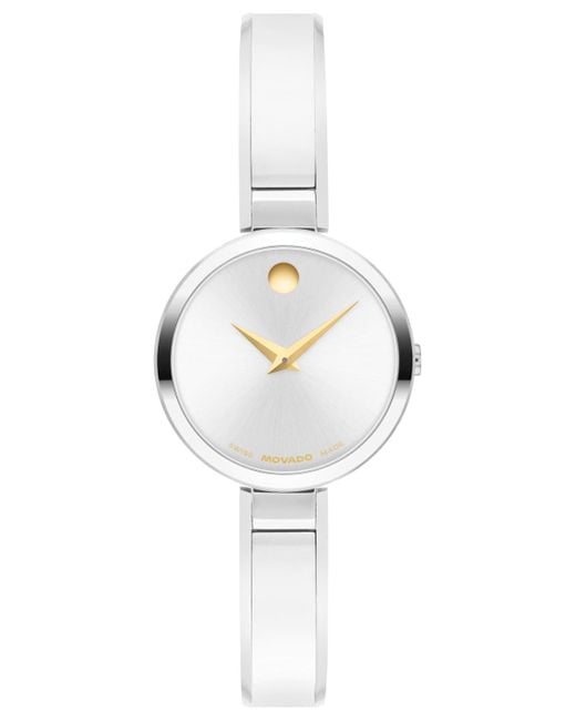 Movado Moda Swiss Quartz Stainless-steel Watch in White | Lyst