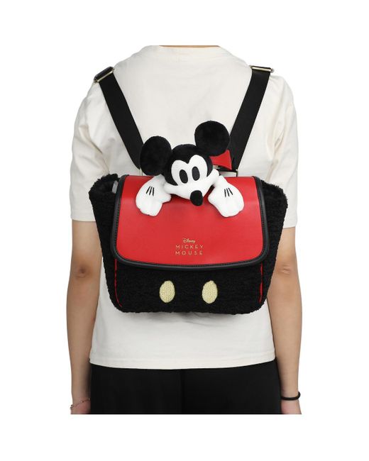 Disney Mickey Mouse Peek-a-boo Convertible Mini Backpack in Red | Lyst