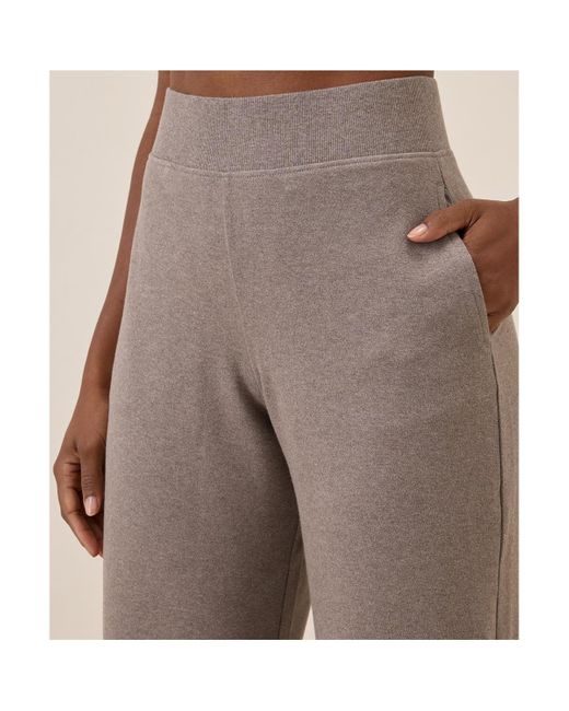Pact Organic Cotton Airplane Wide Leg Pant in Natural | Lyst