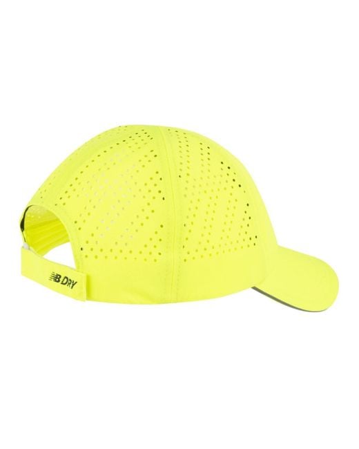 New Balance Hi Lite 6-panel Flying Logo Laser Performance Running Hat in Yellow for Men | Lyst