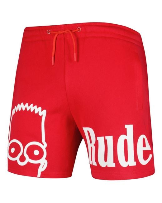 FREEZE MAX The Simpsons Rude Shorts in Red for Men | Lyst
