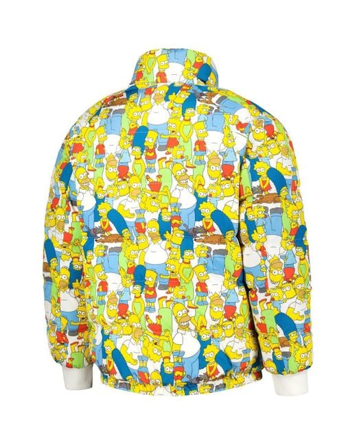 FREEZE MAX The Simpsons Family Raglan Full-zip Puffer Jacket in Yellow ...
