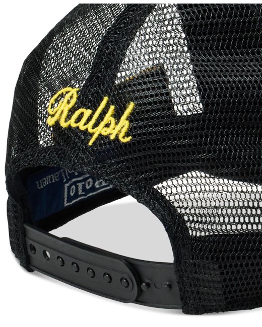 Polo Ralph Lauren Ralph's Garage Canvas Trucker Cap in Green for Men | Lyst