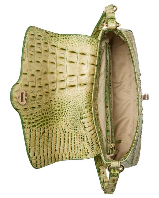 Brahmin Nerida Melbourne Small Leather Shoulder in Green | Lyst