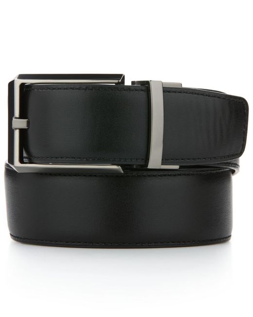 Perry Ellis Box Reversible Shine Dress Belt in Black for Men | Lyst