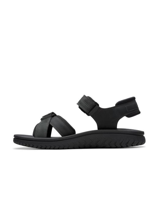 Clarks Collection Wesley Shore Sandals in Black for Men | Lyst