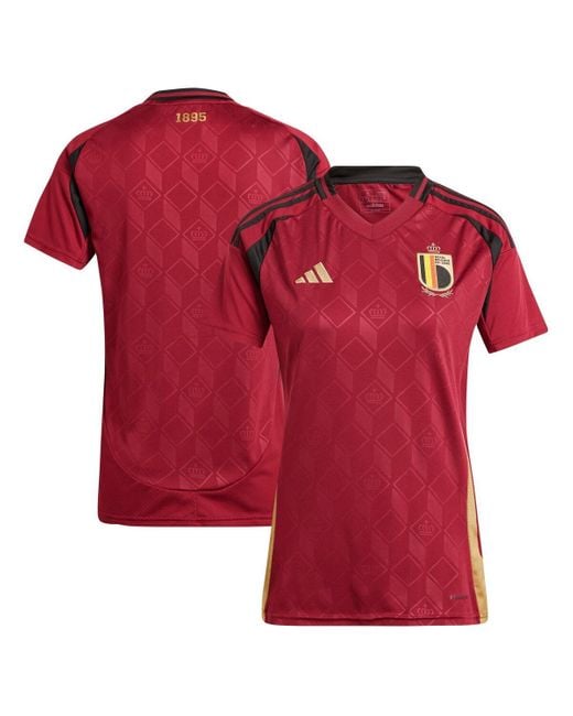 adidas Belgium National Team 2024 Home Replica Jersey in Red | Lyst