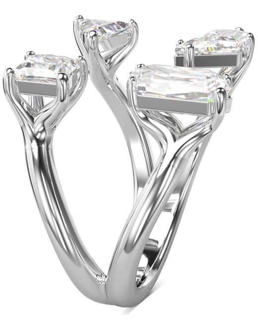 Swarovski Tone Mesmera Crystal Open Ring in Metallic | Lyst