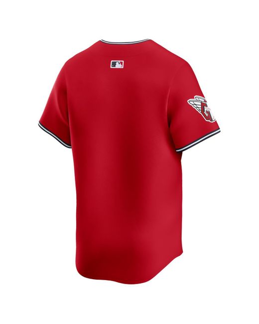 Nike Cleveland Guardians Alternate Limited Jersey in Red for Men | Lyst