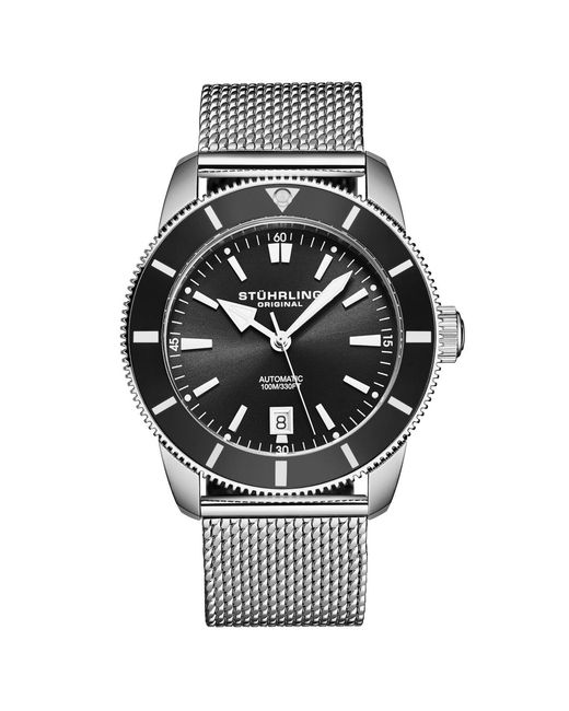 Stuhrling Marinier 4079 Automatic 42 Mm Dive Watch in Gray for Men | Lyst