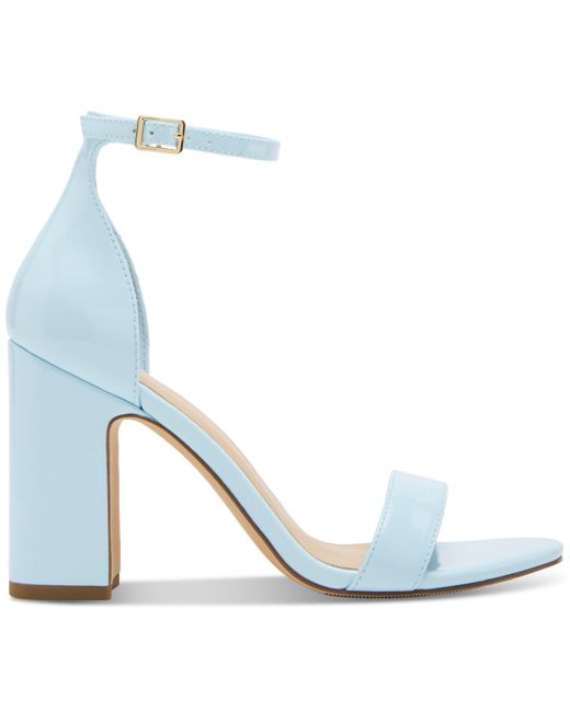 Madden Girl Sasha Two-piece Block-heel Dress Sandals in Blue | Lyst