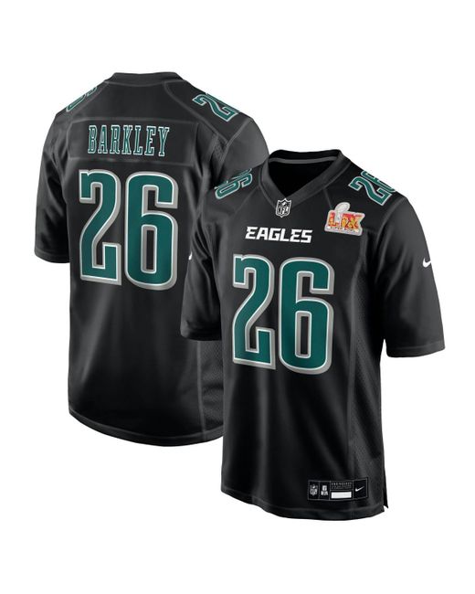 Nike Saquon Barkley Carbon Philadelphia Eagles Fashion Game Jersey in ...