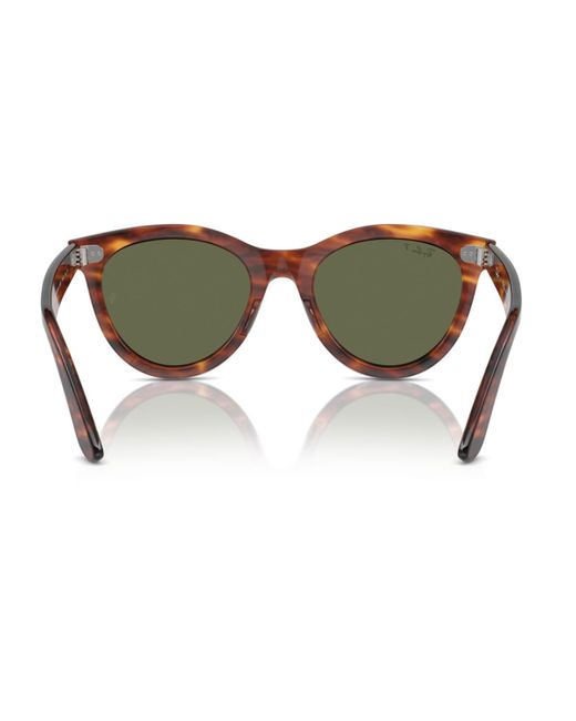 Ray-Ban Wayfarer Way Polarized Sunglasses in Brown | Lyst