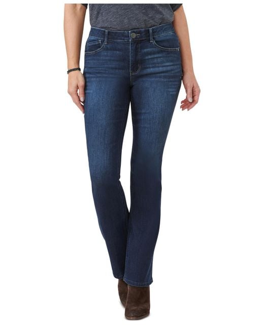 Democracy Petite Ab Solution High-rise Bootcut Jeans in Blue | Lyst