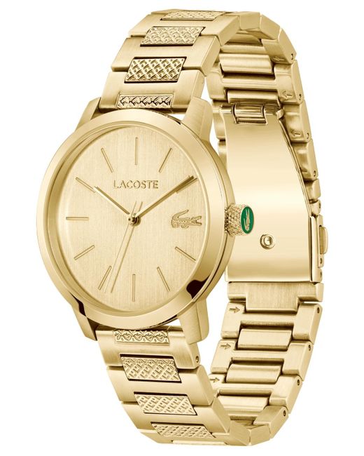 Lacoste Metropole Tone Stainless Steel Bracelet Watch in Metallic for ...