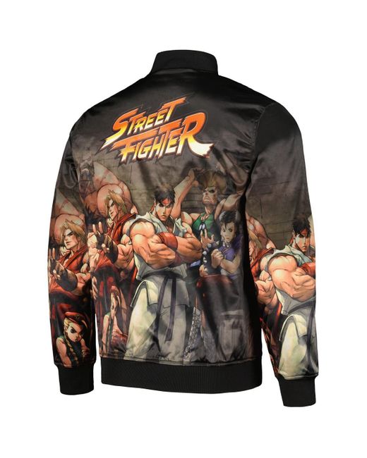 FREEZE MAX Street Fighter Graphic Full-snap Jacket in Black for Men | Lyst