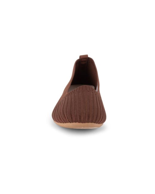 Danskin Hope Slip On Ballet Flats in Brown | Lyst