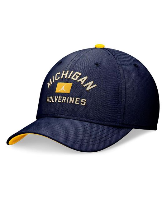 Nike Michigan Wolverines Primetime Swoosh Flex Hat in Blue for Men | Lyst