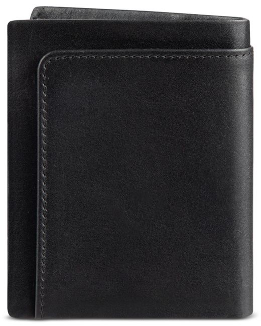 Calvin Klein Summit Leather Logo Rfid Wallet in Black for Men | Lyst