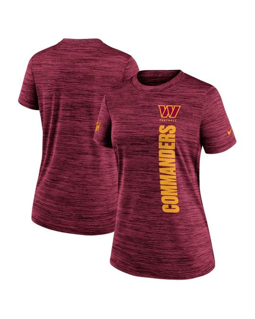 Nike Washington Commanders Velocity Performance T-shirt in Red | Lyst