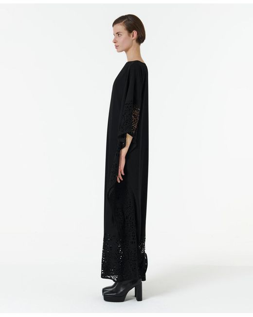 eem Laser-cut Kaftan in Black | Lyst