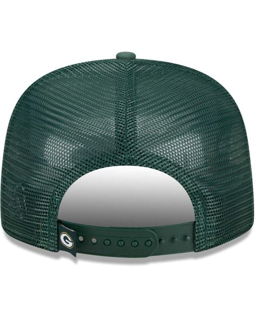 KTZ Bay Packers Forum Trucker 9fifty Snapback Hat in Green KTZ Bay Packers Forum Trucker 9fifty Snapback Hat in Green