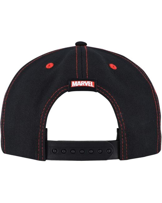Lids Spider-man Big Print A-frame Snapback Hat in Black for Men | Lyst