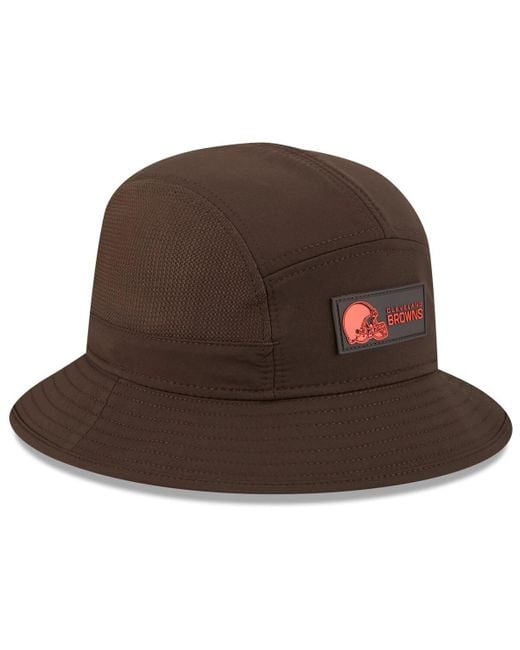 KTZ Cleveland S 2025 Sideline Bucket Hat in Brown for Men | Lyst
