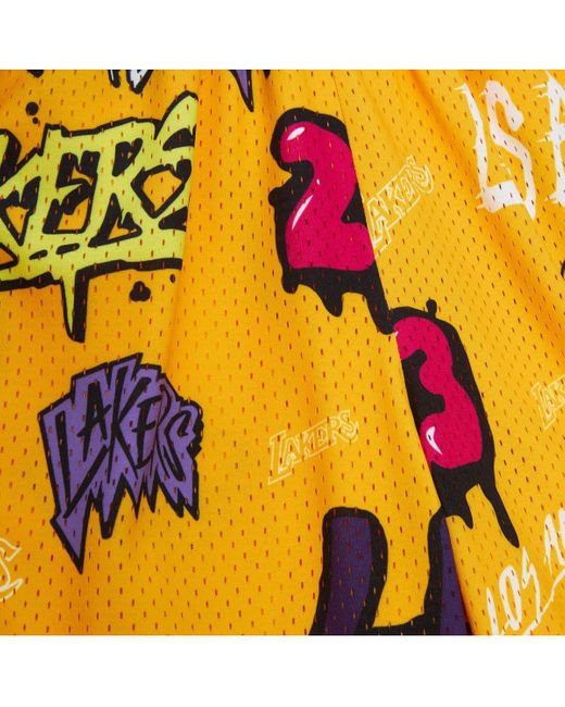 Mitchell & Ness Los Angeles Lakers 1998/99 Hardwood Classics Slap ...