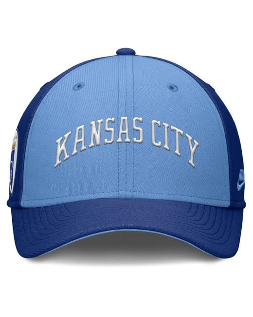 Nike Royal/light Blue Kansas City Royals Rise Swoosh Performance Flex ...