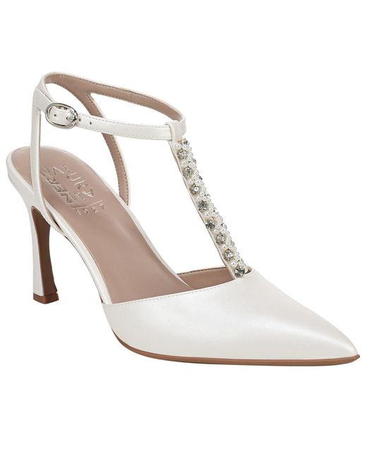 Naturalizer Astrid-pearl Strappy Pumps in White | Lyst