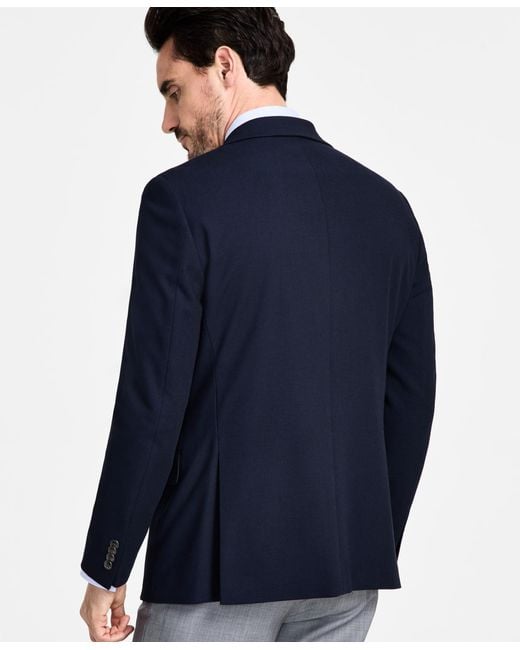 Michael Kors Classic-fit Twill Blazer in Blue for Men | Lyst