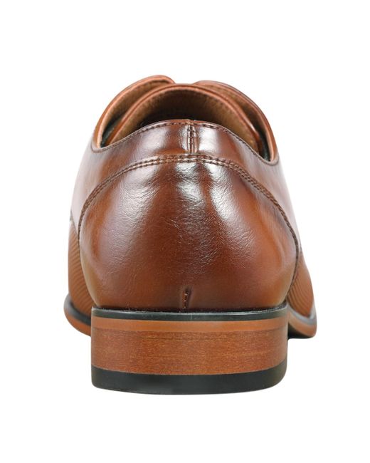 Guess Shelly Cap Toe Lace Up Dress Oxfords in Brown for Men | Lyst