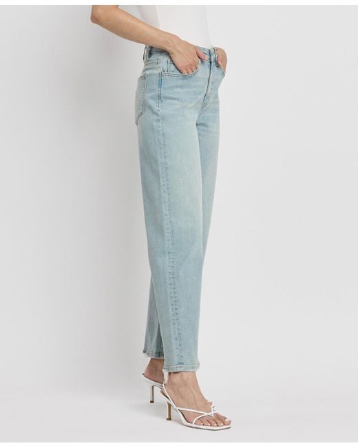Flying Monkey High Rise Barrel Leg Jeans in Blue | Lyst
