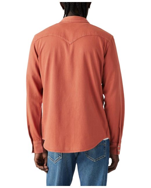 Levi's Classic Standard Fit Western Shirt in Red for Men | Lyst