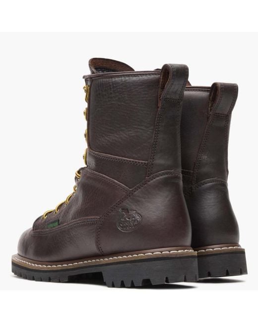 Georgia Boot Waterproof Lace-to-toe Work Boot in Brown for Men | Lyst