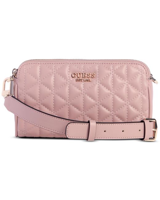 Guess Kori Status Small Crossbody in Pink | Lyst