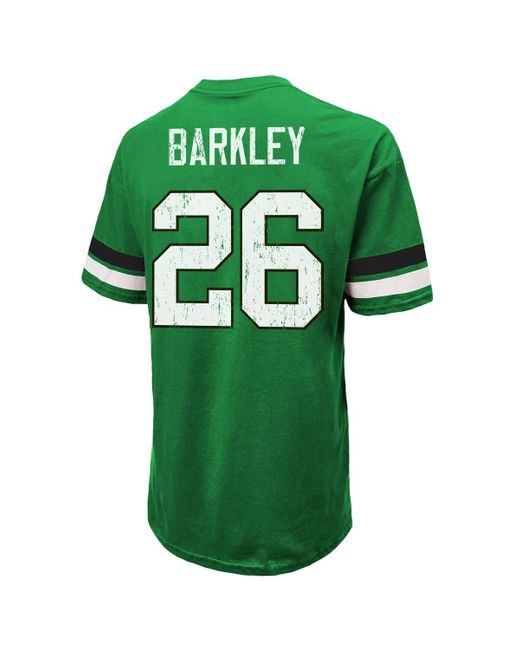Majestic Threads Saquon Barkley Philadelphia Eagles Name Number Oversized T-shirt in Green for ...