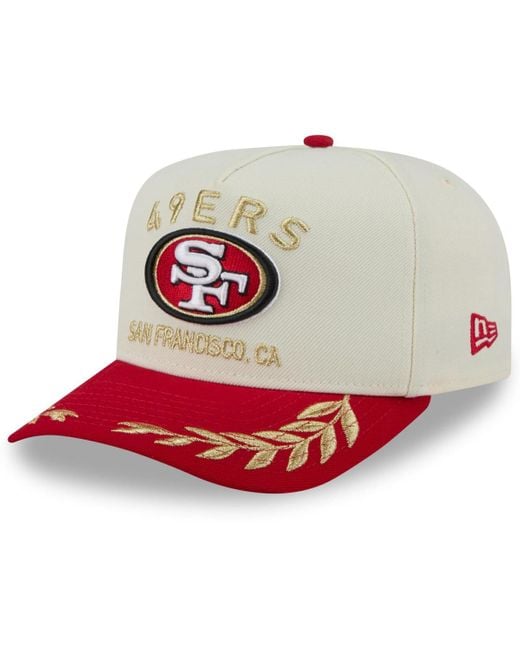 KTZ Cream/scarlet San Francisco 49ers 2025 Nfl Draft A-frame 9fifty ...