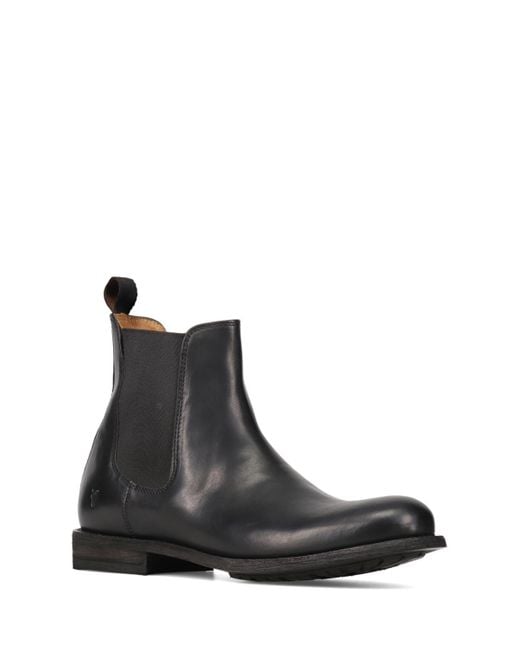 Frye Tyler Flex Chelsea Leather Boots in Black for Men | Lyst