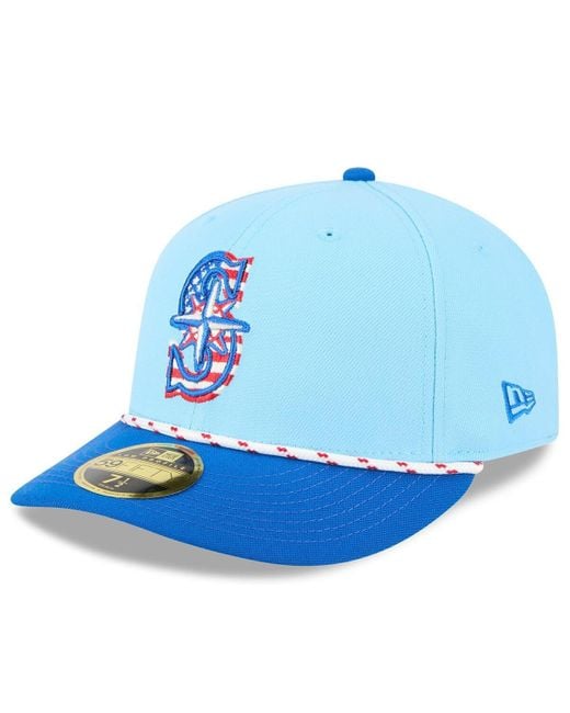 KTZ Light Blue/blue Seattle Mariners 2025 Fourth Of July Low Profile ...