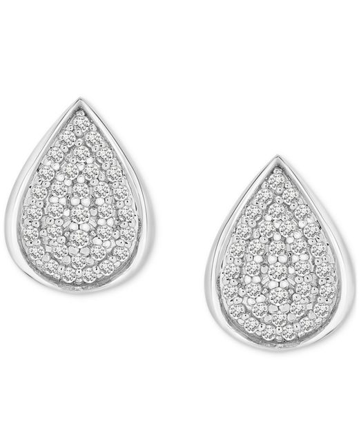 Macy's 2-pc. Set Diamond Teardrop Pendant Necklace & Earrings (1/2 Ct. T.w. in White | Lyst