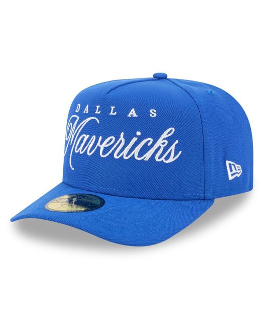 KTZ Dallas Mavericks 2025 Nba Draft A-frame 59fifty Fitted Hat in Blue ...