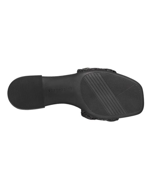 Easy Spirit Rosario Eflex Square Toe Dress Sandals in Black | Lyst