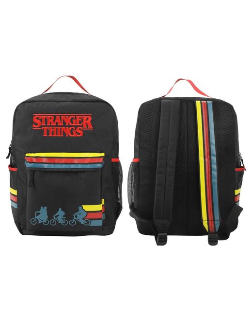 Stranger Things Logo & Silhouettes Black 18.5" Backpack | Lyst